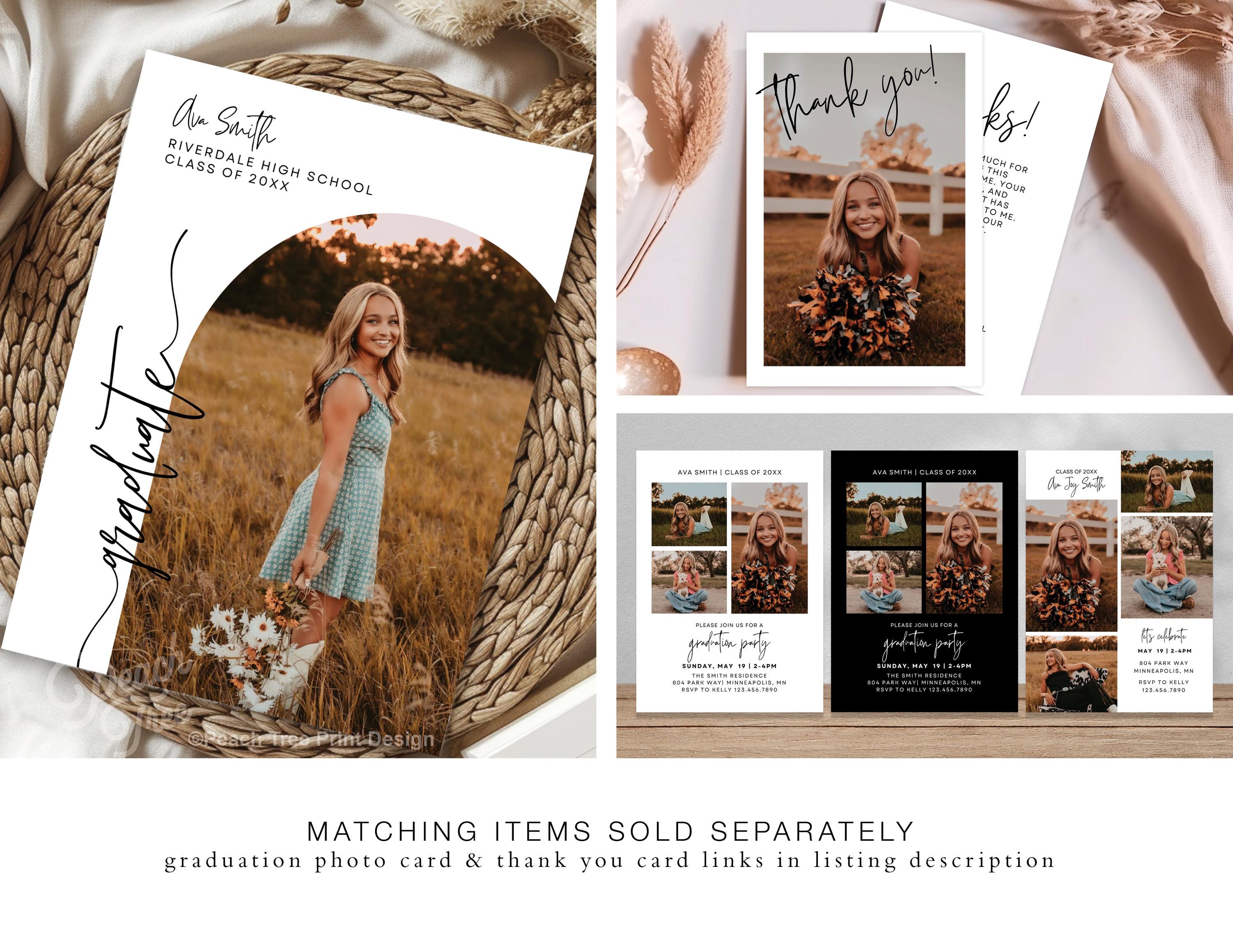 Graduation Party Photo Collage, Graduation Photo Board, K-12 Grade ...