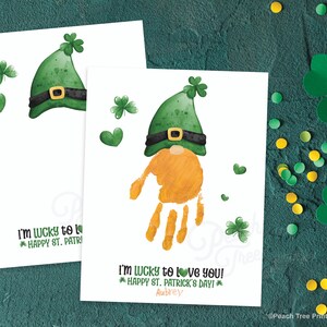 St. Patrick's Day Printable, St. Patrick's Day Handprint Craft ...