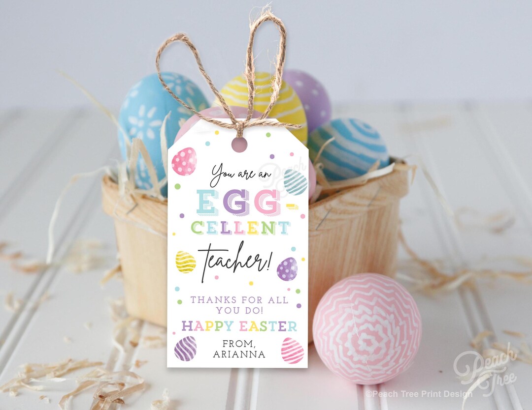 Easter Gift Tags, Easter Printable Tags, Easter Party Favor, Easter ...