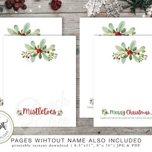 Mistletoes Print, Christmas Footprint Craft, Christmas Crafts for Kids ...