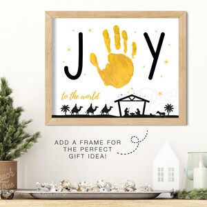 Christmas Nativity Handprint Art, Joy Handprint Craft, Sunday School ...
