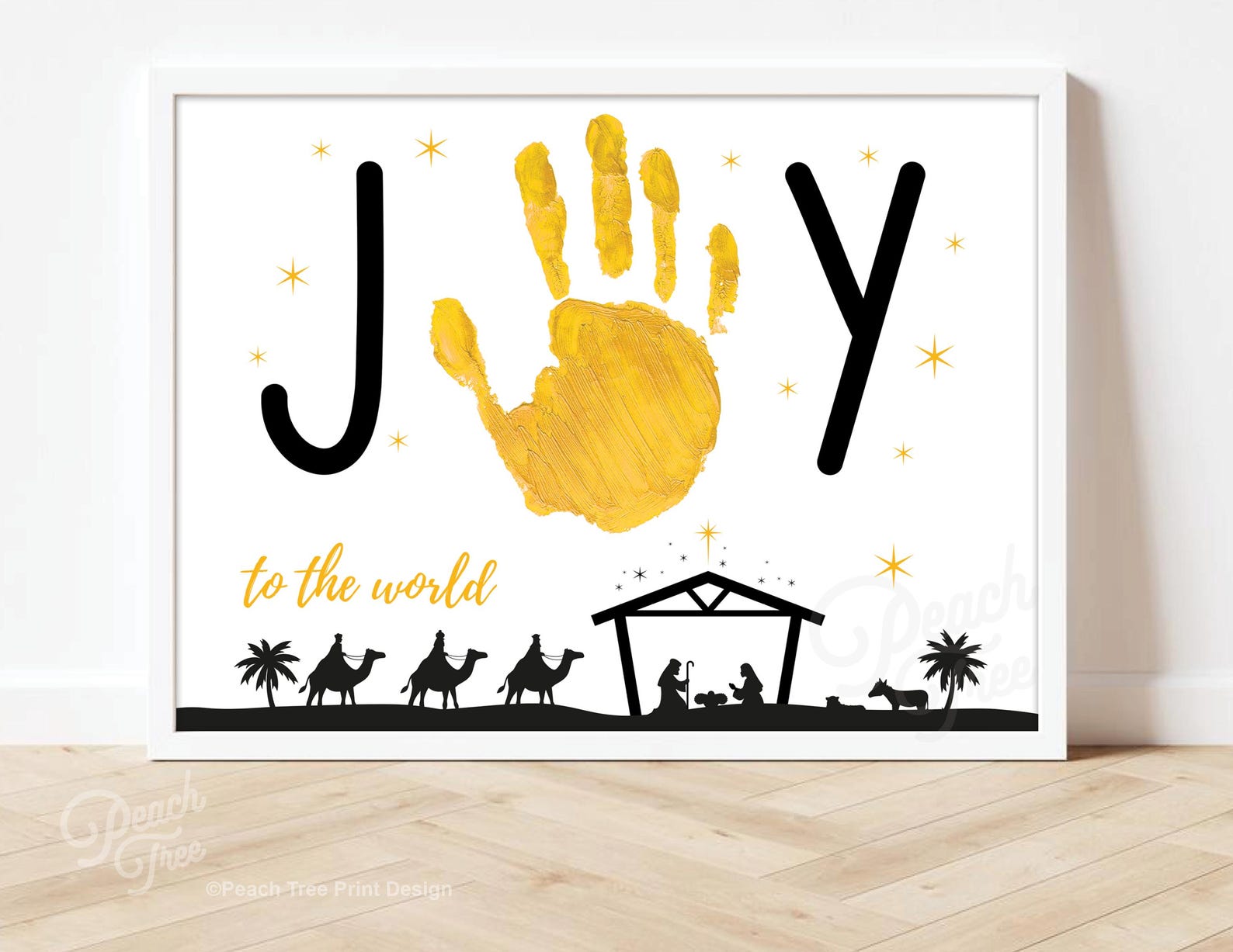 Christmas Nativity Handprint Art, Joy Handprint Craft, Sunday School ...