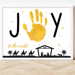 Christmas Nativity Handprint Art, Joy Handprint Craft, Sunday School ...