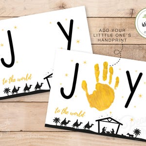 Christmas Nativity Handprint Art, Joy Handprint Craft, Sunday School ...