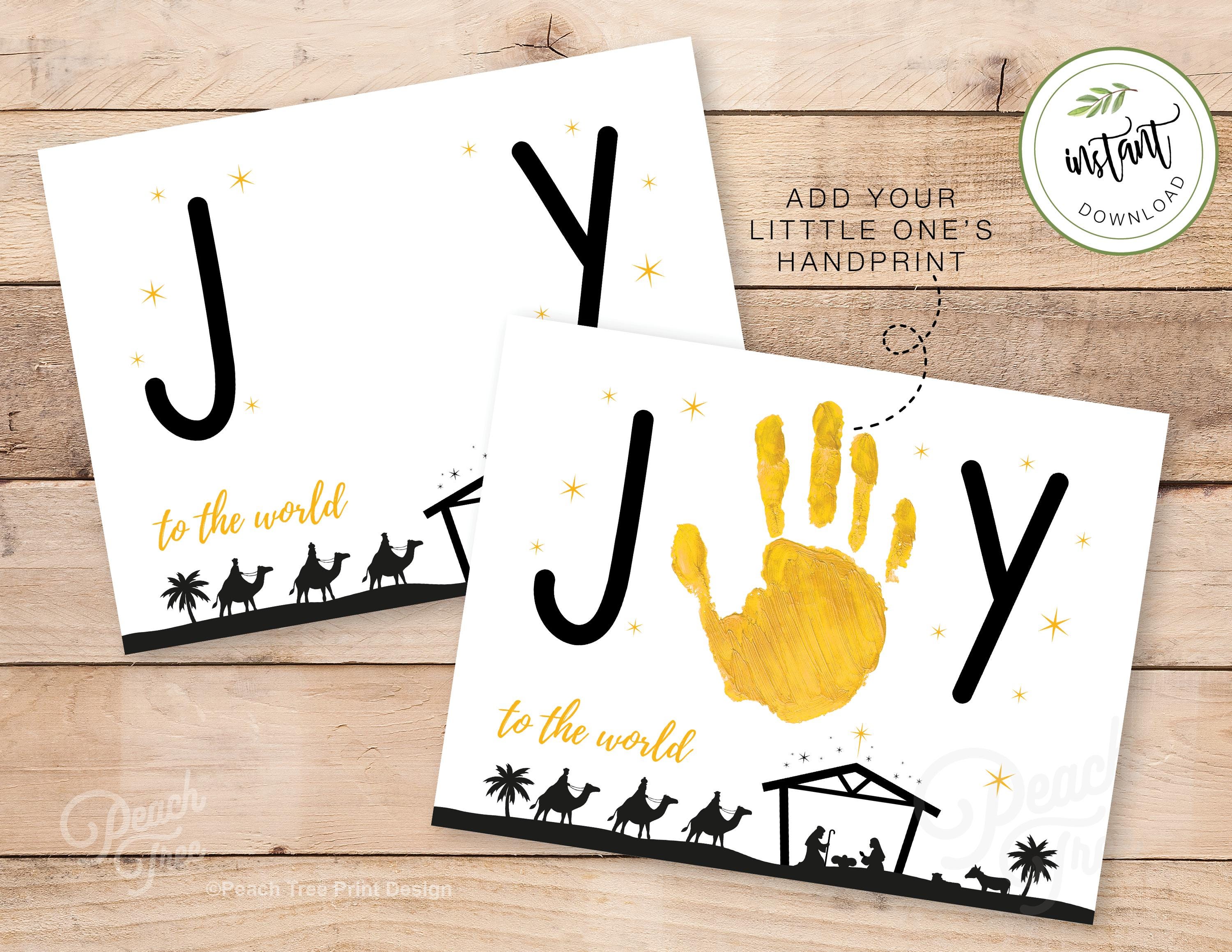 Christmas Nativity Handprint Art, Joy Handprint Craft, Sunday School ...