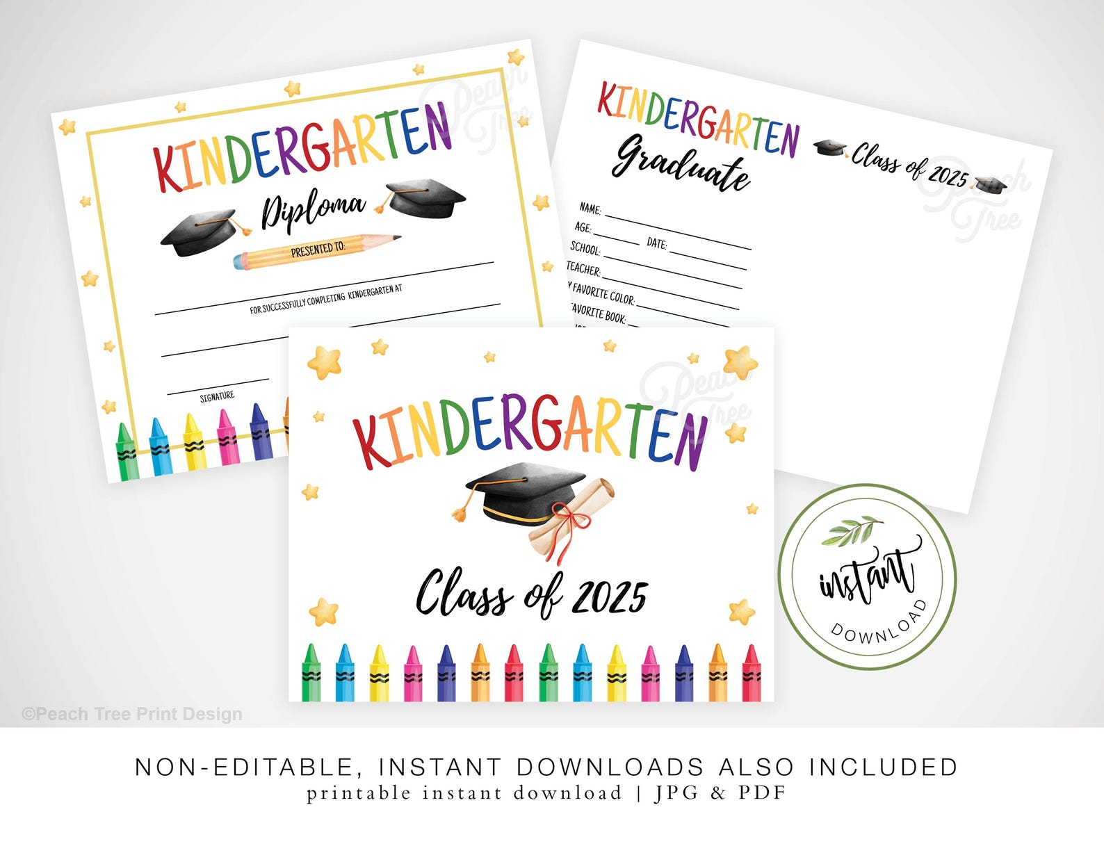 Editable Kindergarten Certificate, Kindergarten Diploma, Kindergarten ...