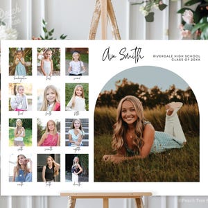 Graduation Party Photo Collage, Graduation Photo Board, K-12 Grade ...