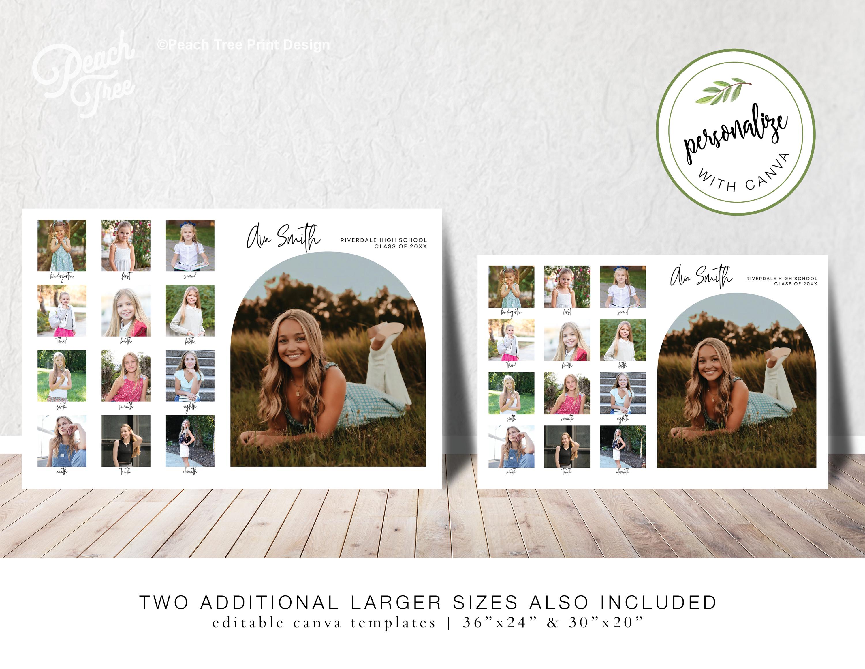 Graduation Party Photo Collage, Graduation Photo Board, K-12 Grade ...