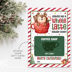 Christmas Gift Card Holder, Coffee Gift Card Holder, Christmas Gift Tag ...