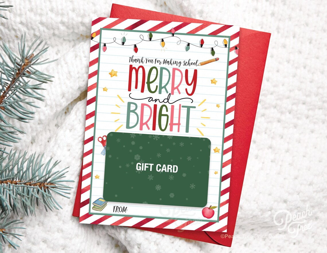 Christmas Thank You Gift Card Holder, Christmas Gift Card Holder ...