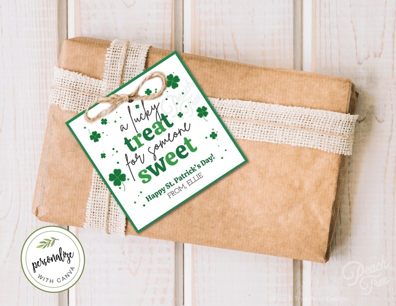Printable St. Patrick's Day Tags, Lucky Treat for Someone Sweet ...