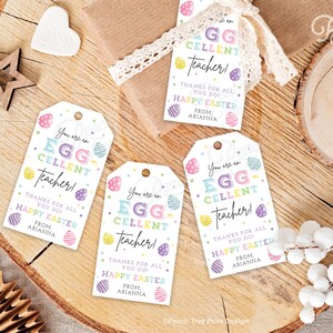 Easter Gift Tags, Easter Printable Tags, Easter Party Favor, Easter ...