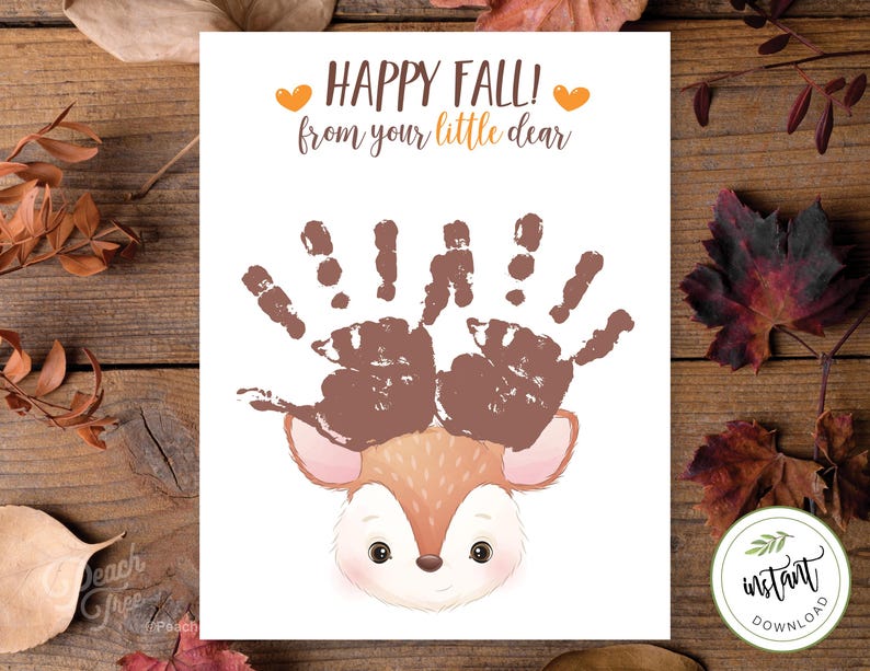 Fall Handprint Craft, Fall Preschool Activity, Toddler Crafts, Fall ...