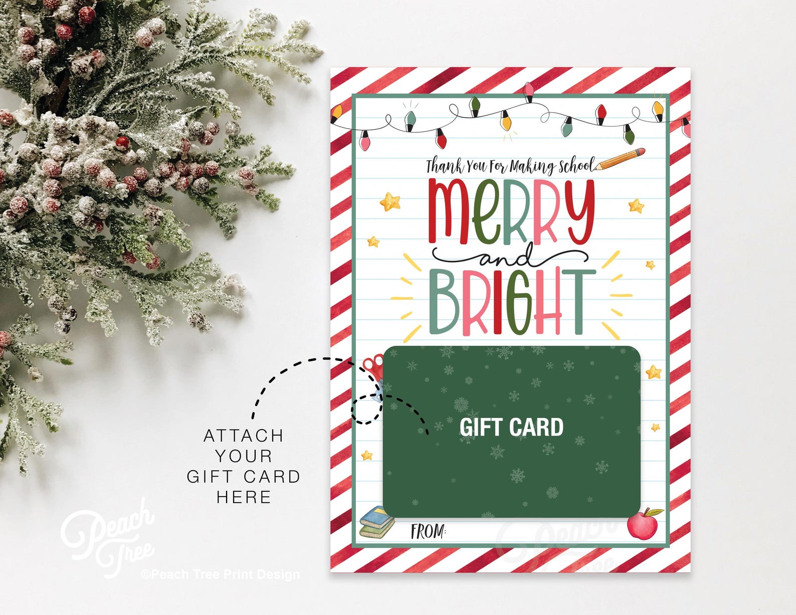 Christmas Thank You Gift Card Holder, Christmas Gift Card Holder ...