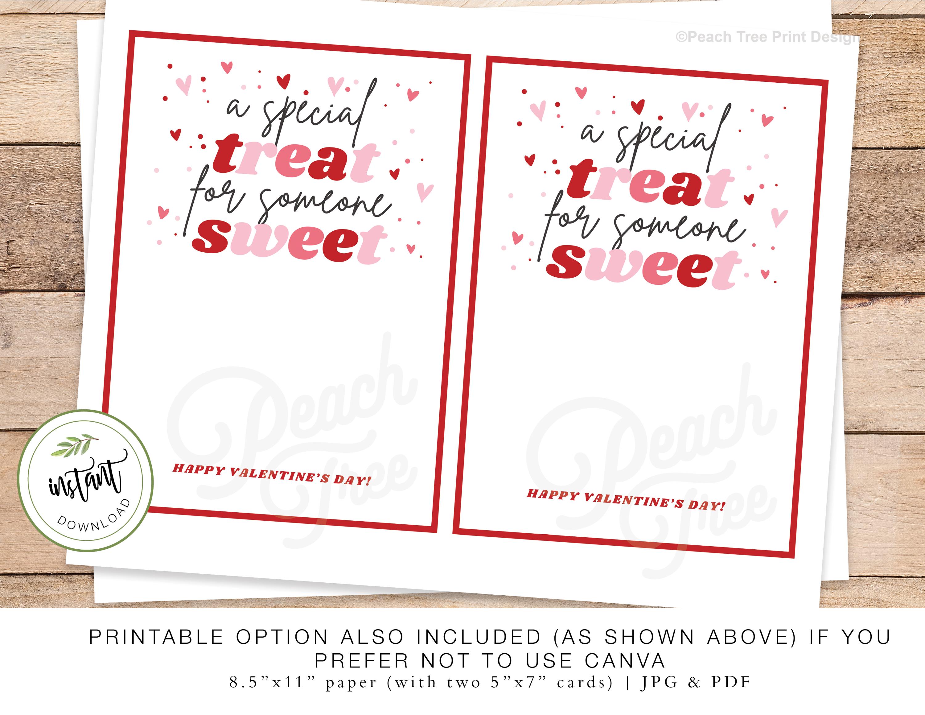 Valentine's Day Gift Card Holder, Printable Valentine's Day Card ...