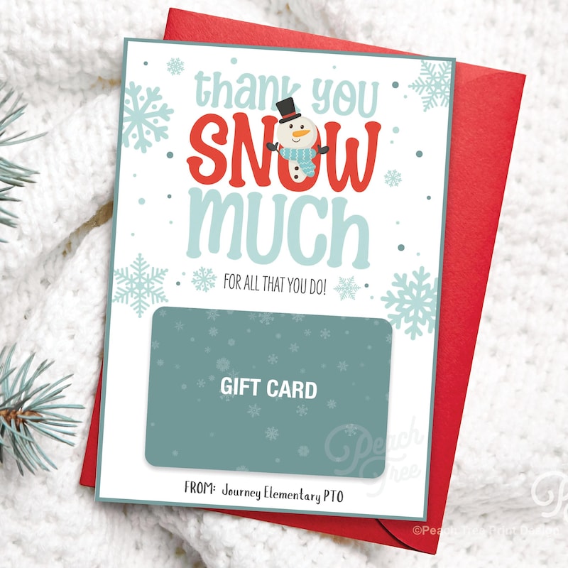 Thank You Snow Much - Etsy