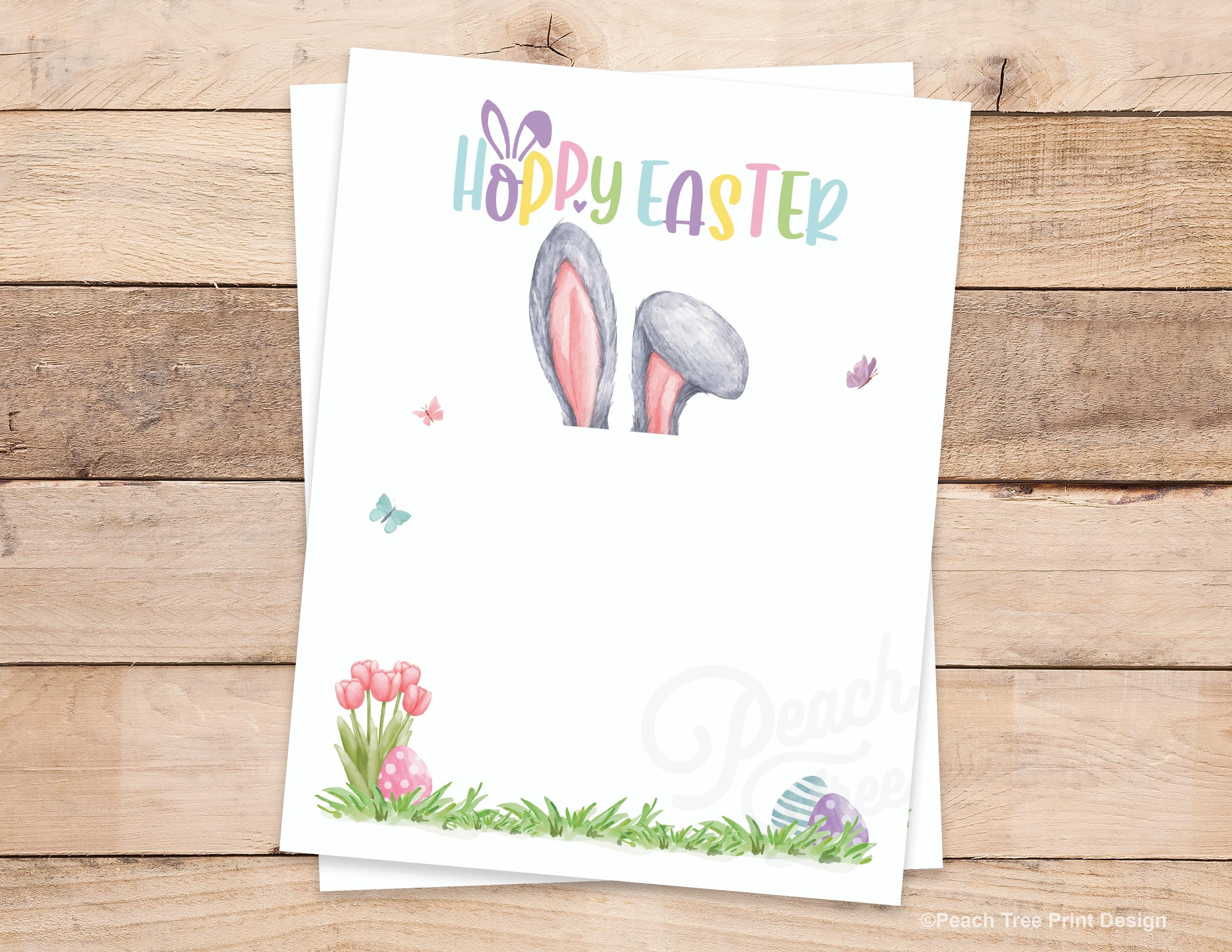 Easter Handprint Craft Printable, Easter Handprint Craft Bunny, Hoppy ...