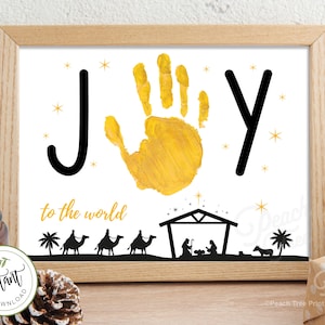 Christmas Nativity Handprint Art, Joy Handprint Craft, Sunday School ...