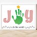 Joy Handprint Craft, Christmas Handprint Craft, Christmas Craft for ...