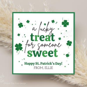 Printable St. Patrick's Day Tags, Lucky Treat for Someone Sweet ...