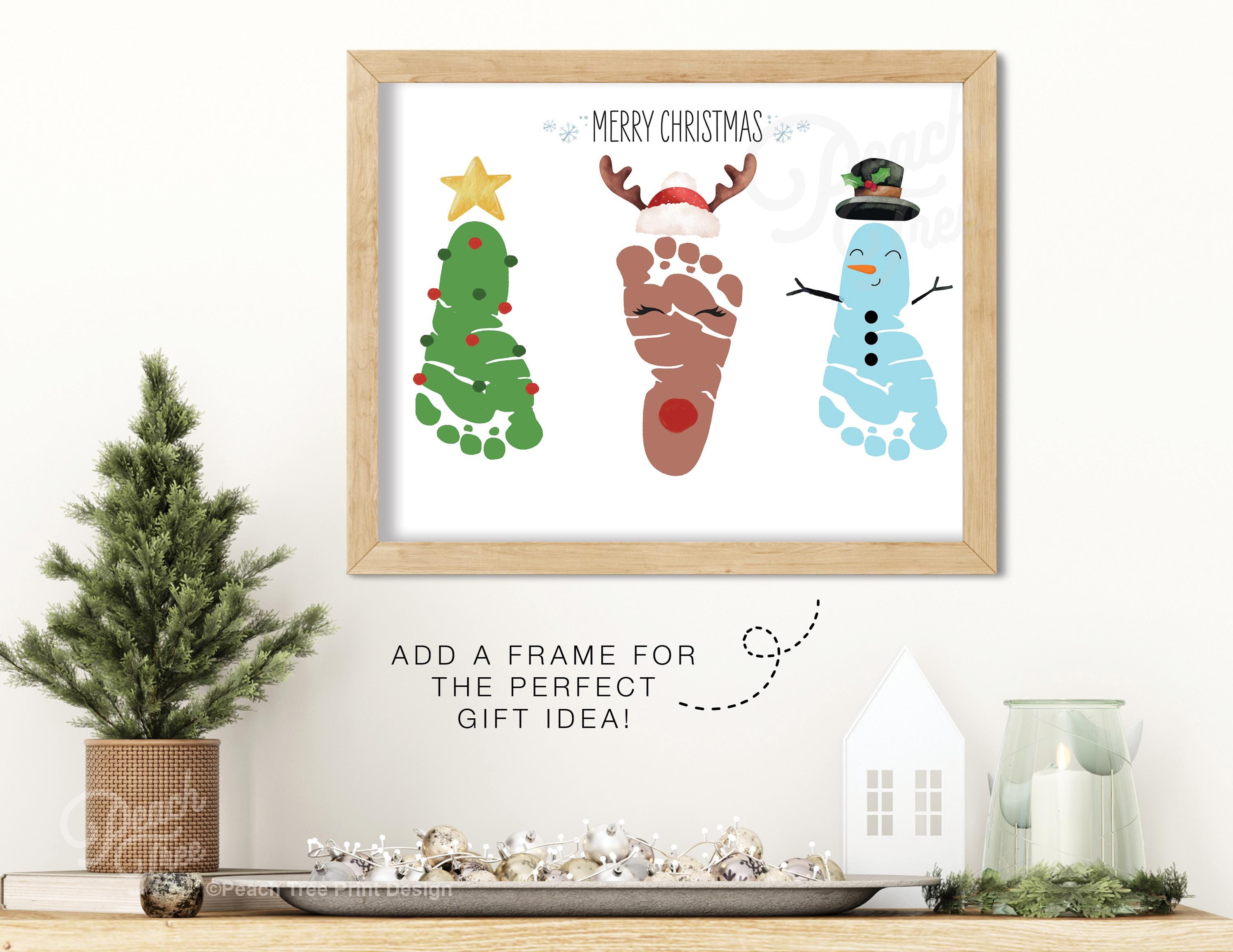 Christmas Footprint Craft, Christmas Crafts for Kids, Printable ...