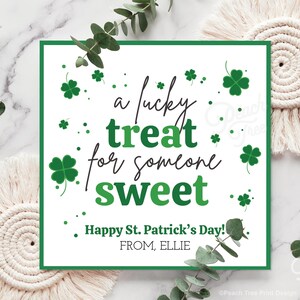 Printable St. Patrick's Day Tags, Lucky Treat for Someone Sweet ...