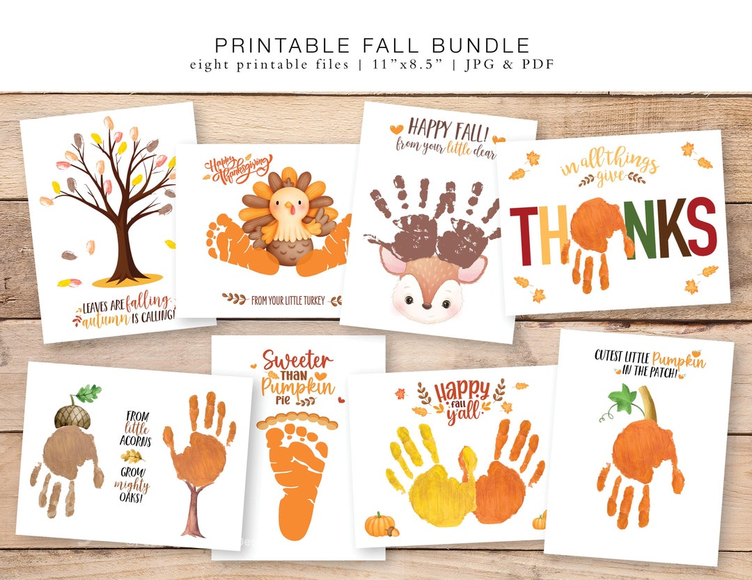 Fall Handprint Craft, Fall Preschool Activity, Toddler Crafts, Fall ...