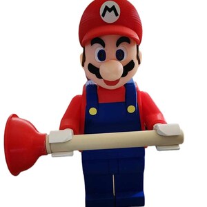 Lego Style Super Mario Toilet Paper Holder - Etsy