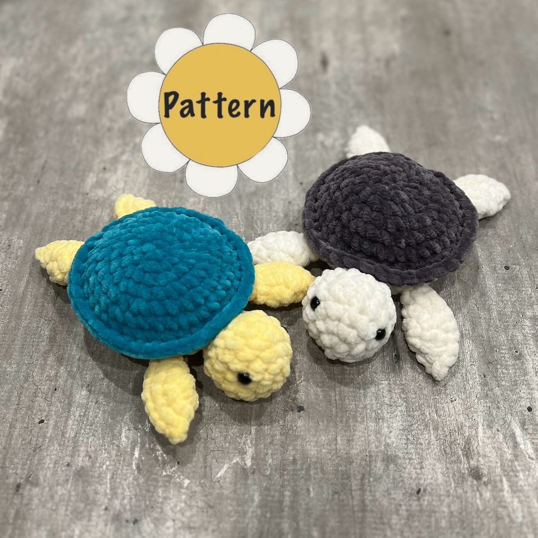 Tony the Turtle Crochet Pattern no-sew - Etsy
