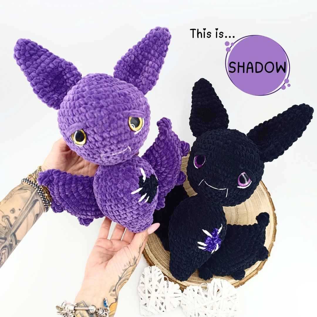 Bat Crochet Pattern PDF – Chunky No-sew Halloween Plush “shadow ...