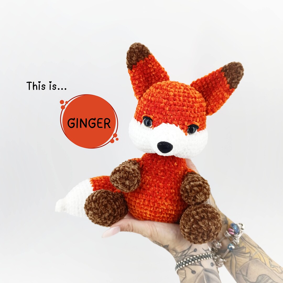 Fox Crochet Pattern Download PDF Amigurumi Fox Stuffed Animal Patterns ...