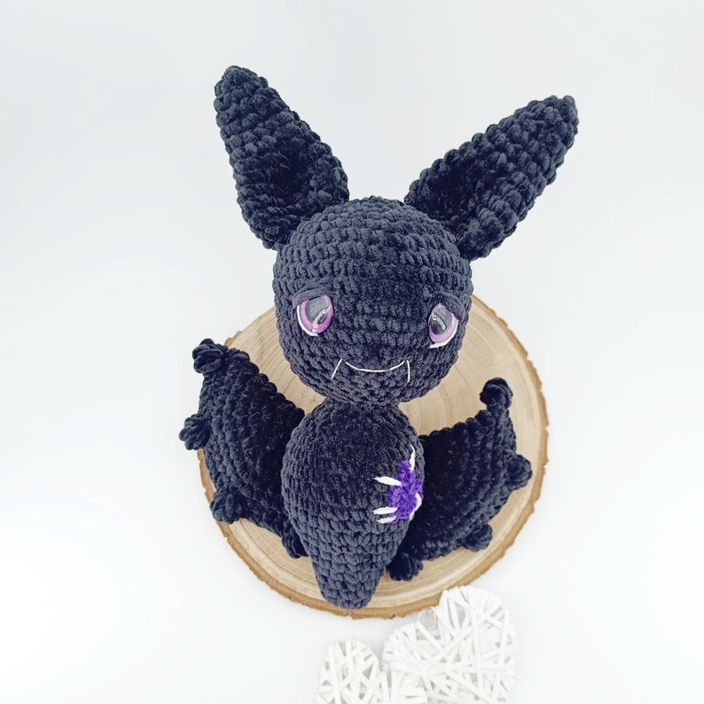 Bat Crochet Pattern PDF – Chunky No-sew Halloween Plush “shadow ...