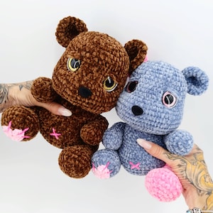 Bear Crochet Pattern PDF – Chunky Plush “muffin” • Beginner Amigurumi ...