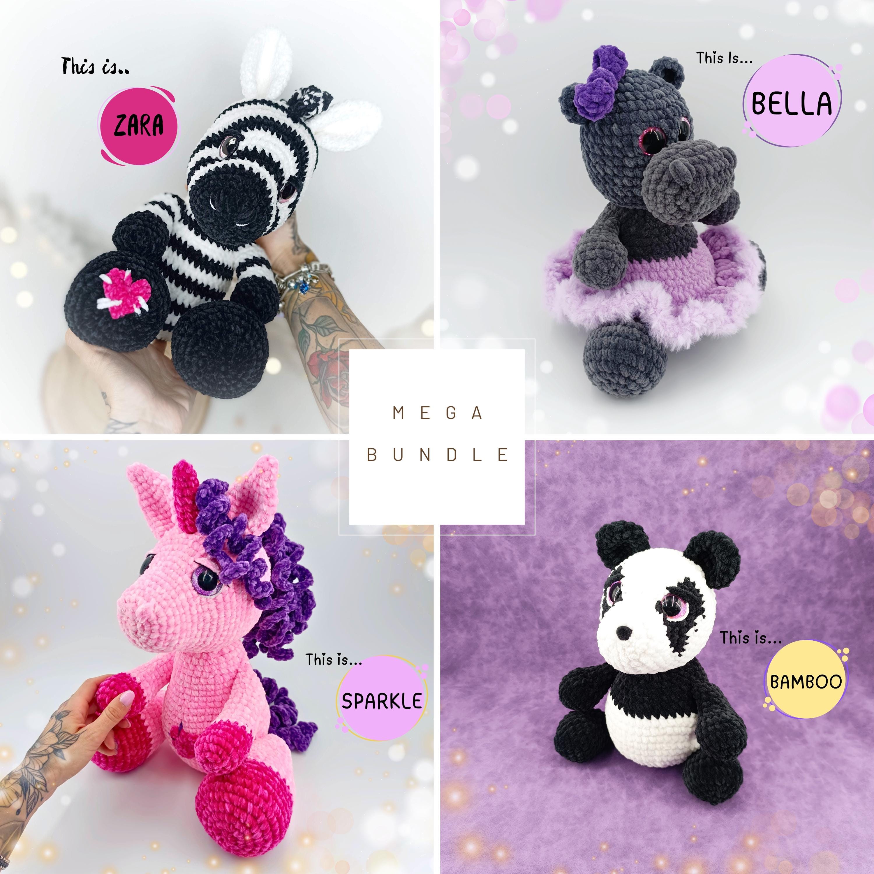 Amigurumi Crochet Pattern MEGA BUNDLE – 30 PDF Patterns (animals ...