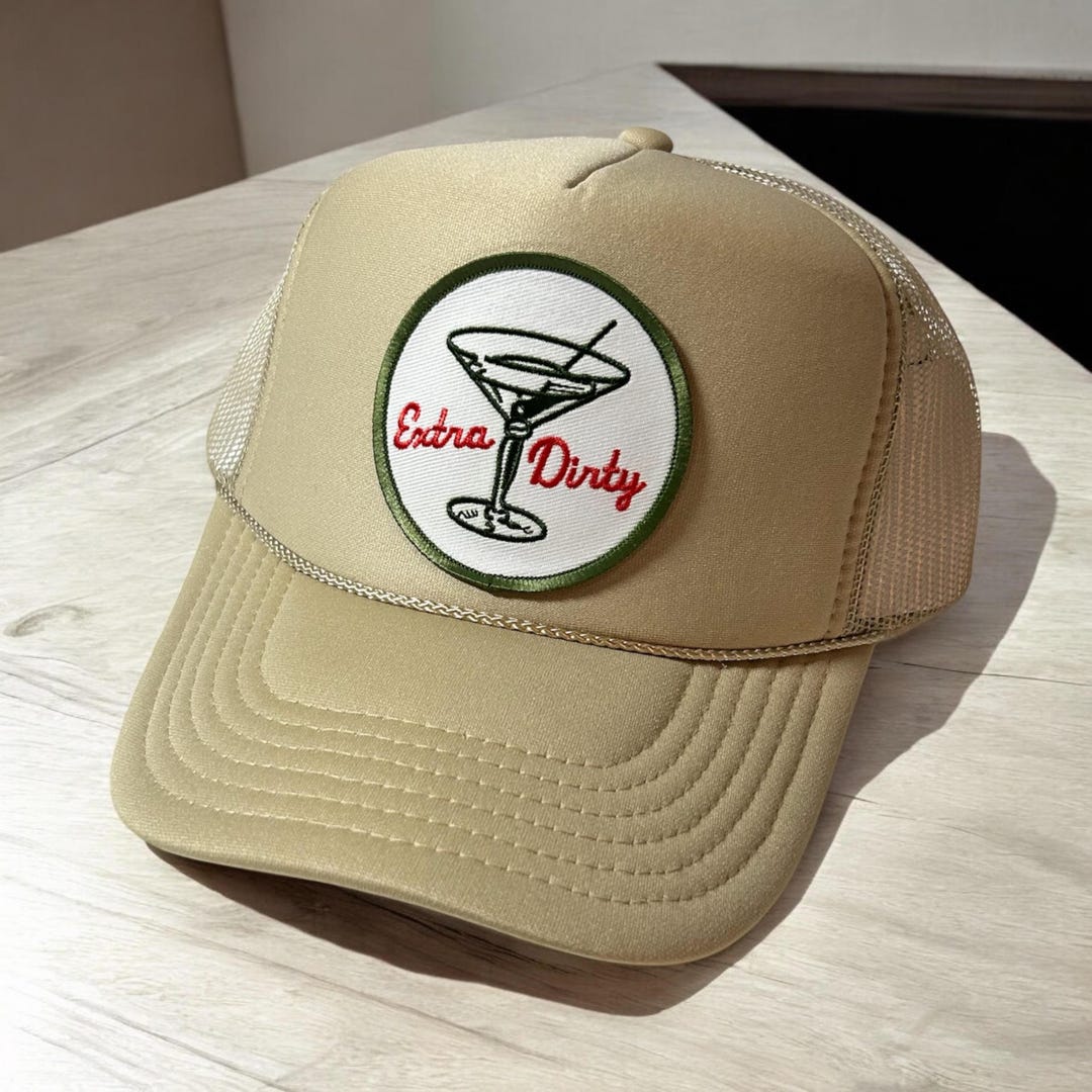 Extra Dirty Martini Patch Trucker Hat - Etsy