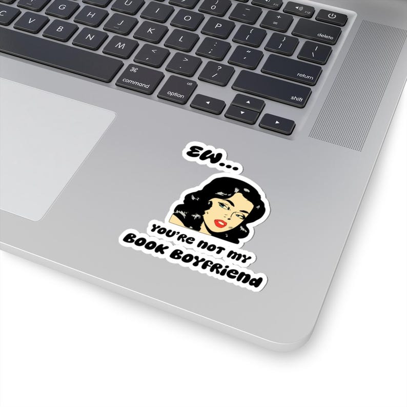Book Boyfriend Sticker, Literary Sticker, Book Lover Gift, Laptop Decal ...