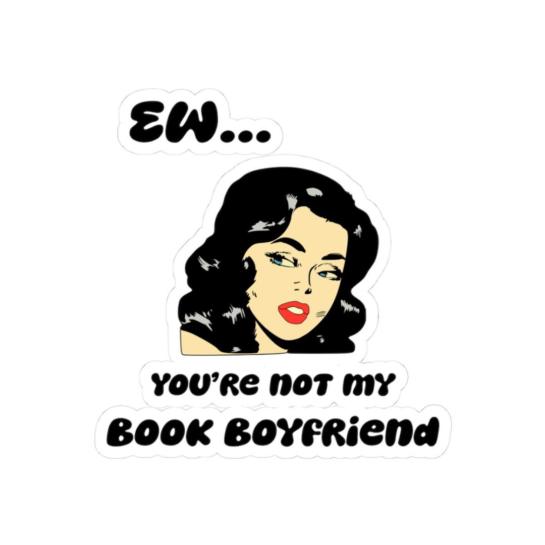 Book Boyfriend Sticker, Literary Sticker, Book Lover Gift, Laptop Decal ...