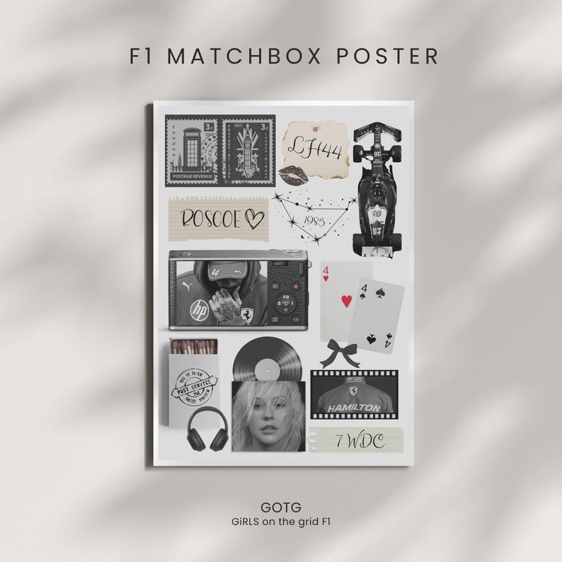 Lewis Hamilton Matchbox F1 - Digital Wall Art Print Poster - Etsy