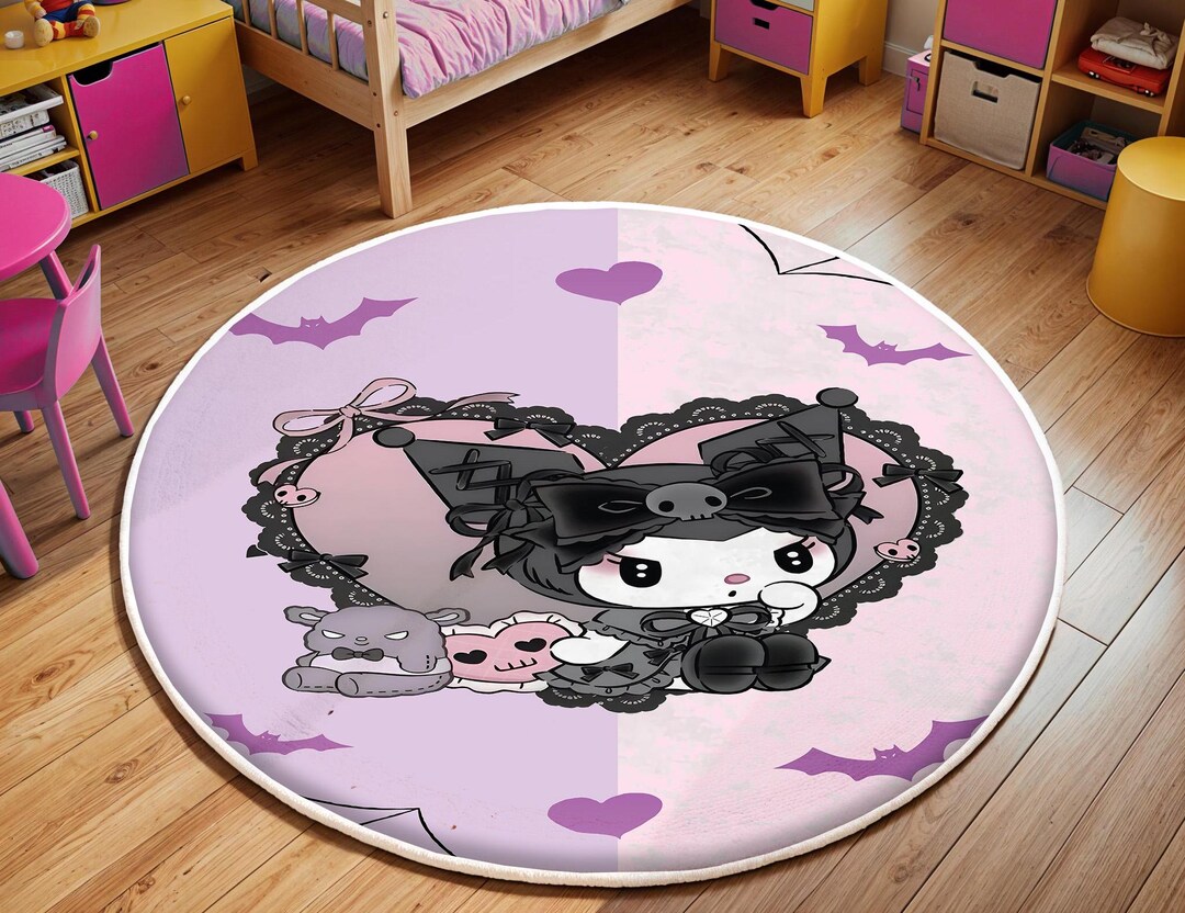 Kuromi Rug, Nursery Kuromi Rug, Baby Girl Playroom Mat,halloween Kuromi ...