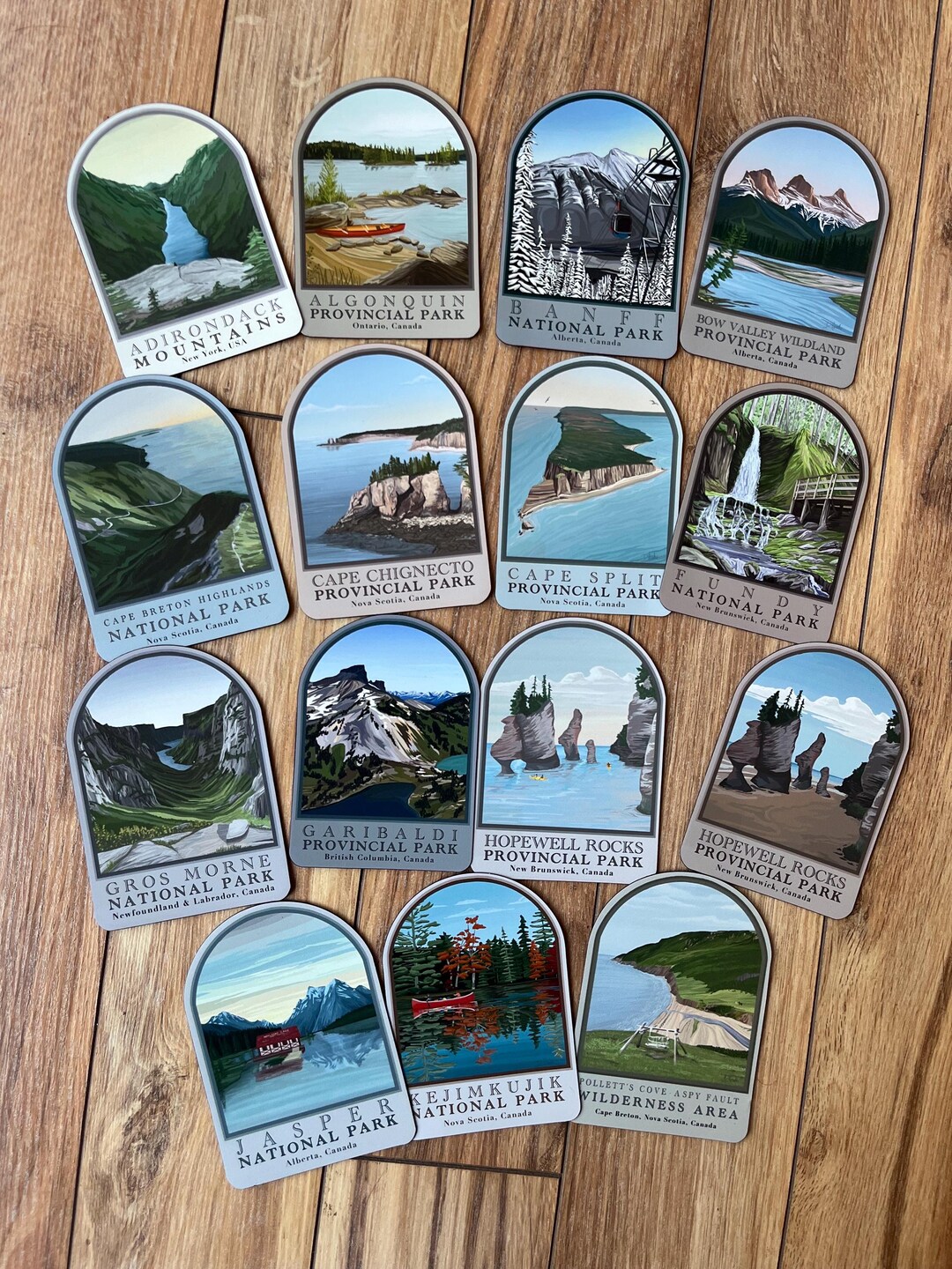Canadian National and Provincial Magnet Bundle | Retro Vintage Park ...