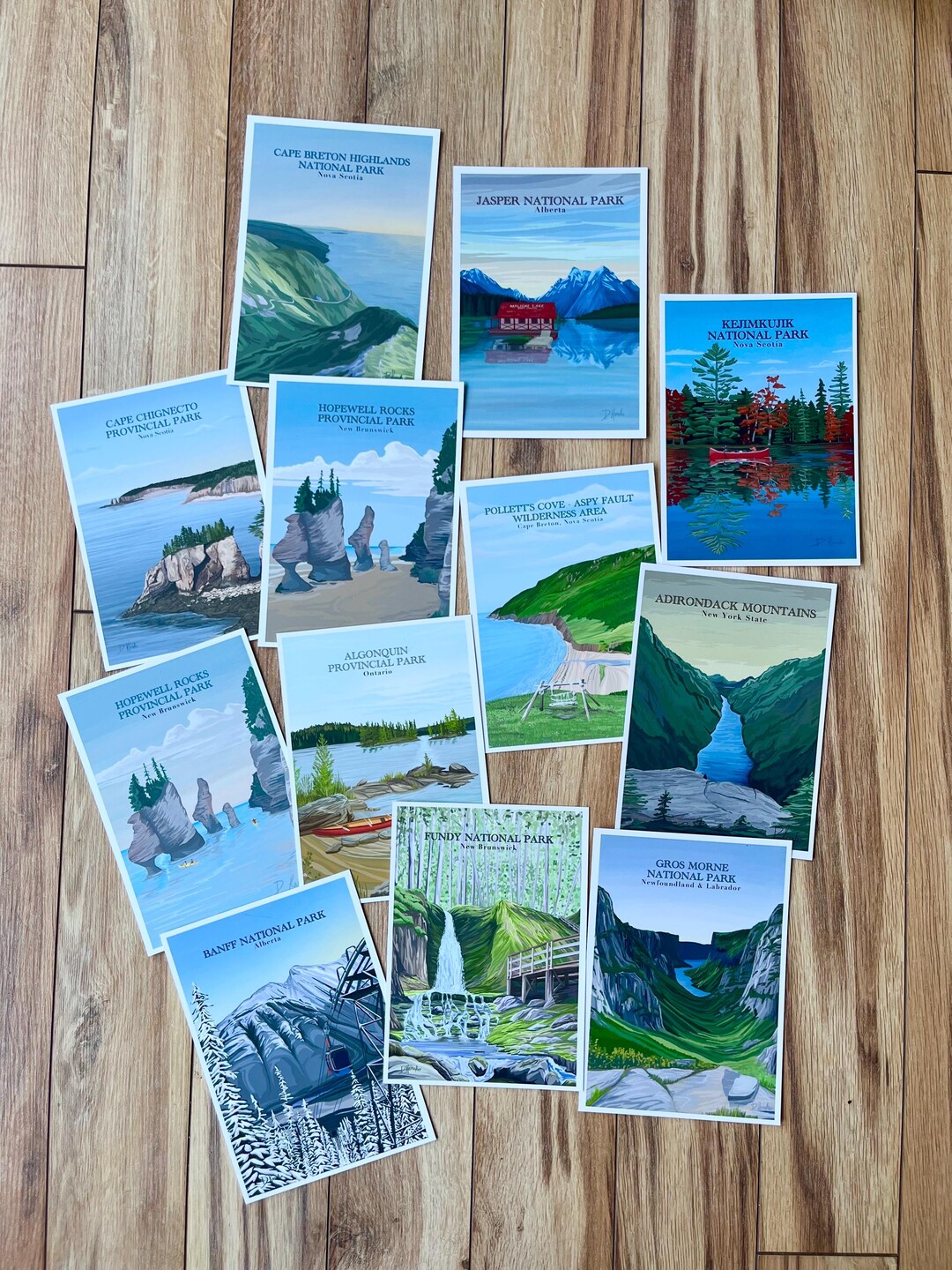 Canadian National and Provincial Print Bundle | 5x7in | Retro Vintage ...