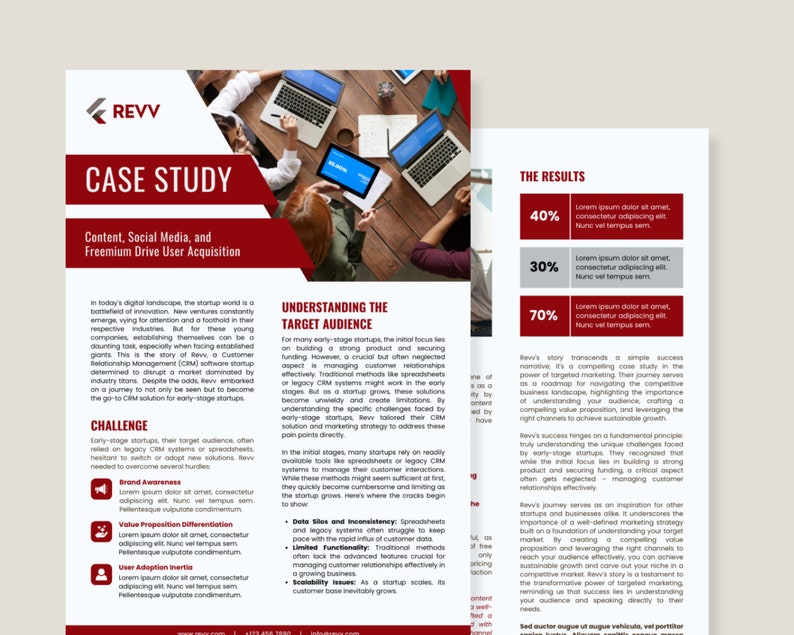 Case Study Template Canva Case Study Template Editable Case Study ...