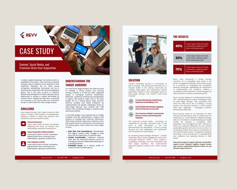 Case Study Template Canva Case Study Template Editable Case Study ...