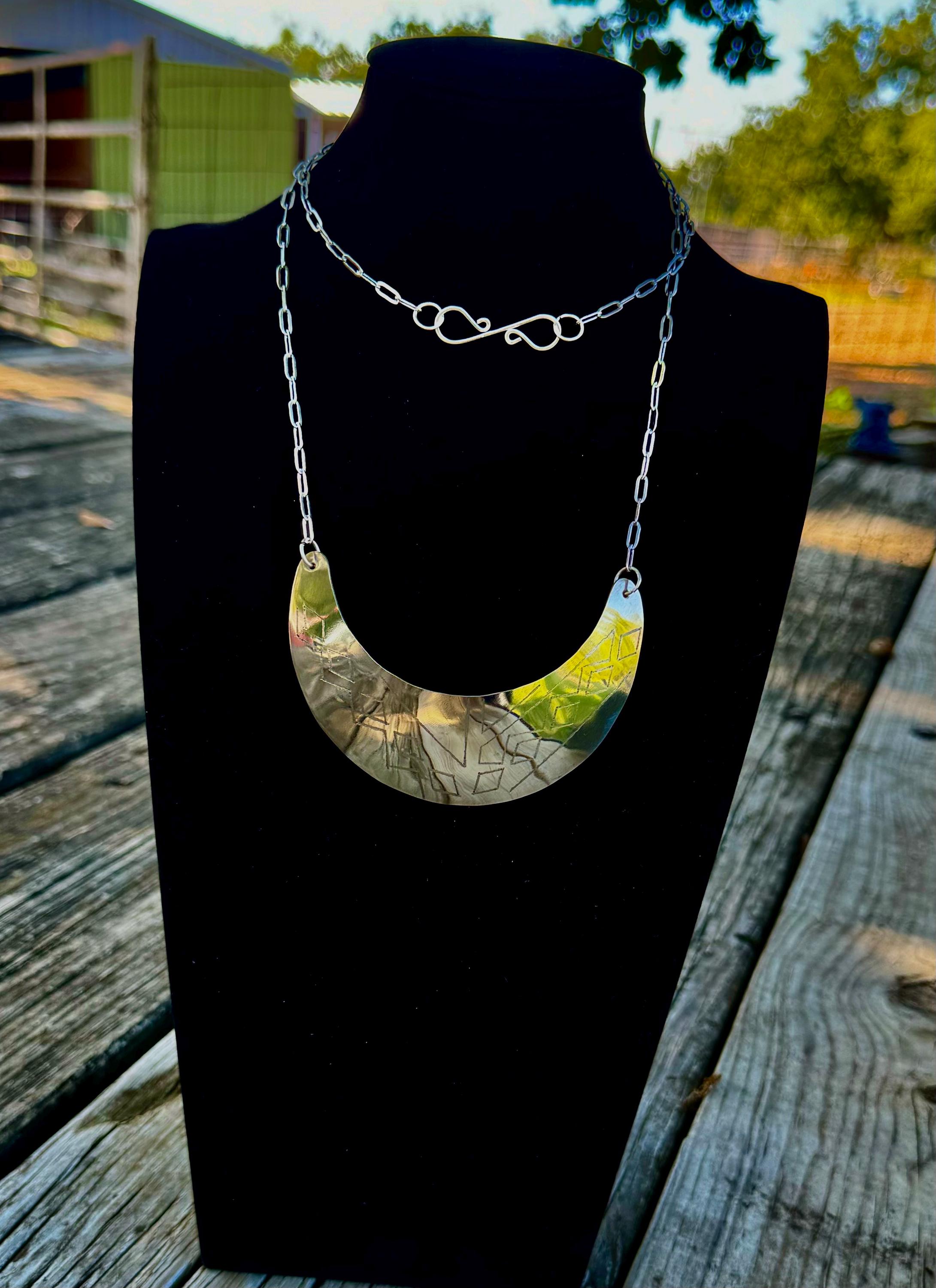 Nickel Silver Gorget Choctaw Diamond Motif - Etsy