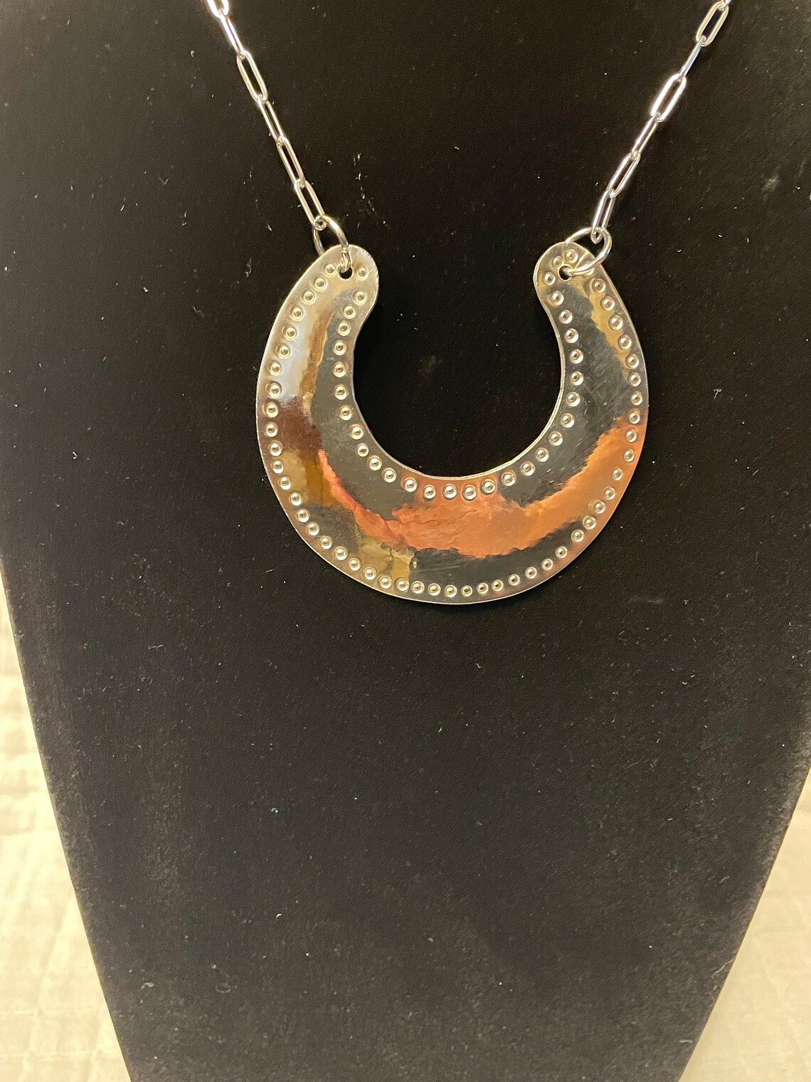 Hammered Nickel Silver Gorget - Etsy