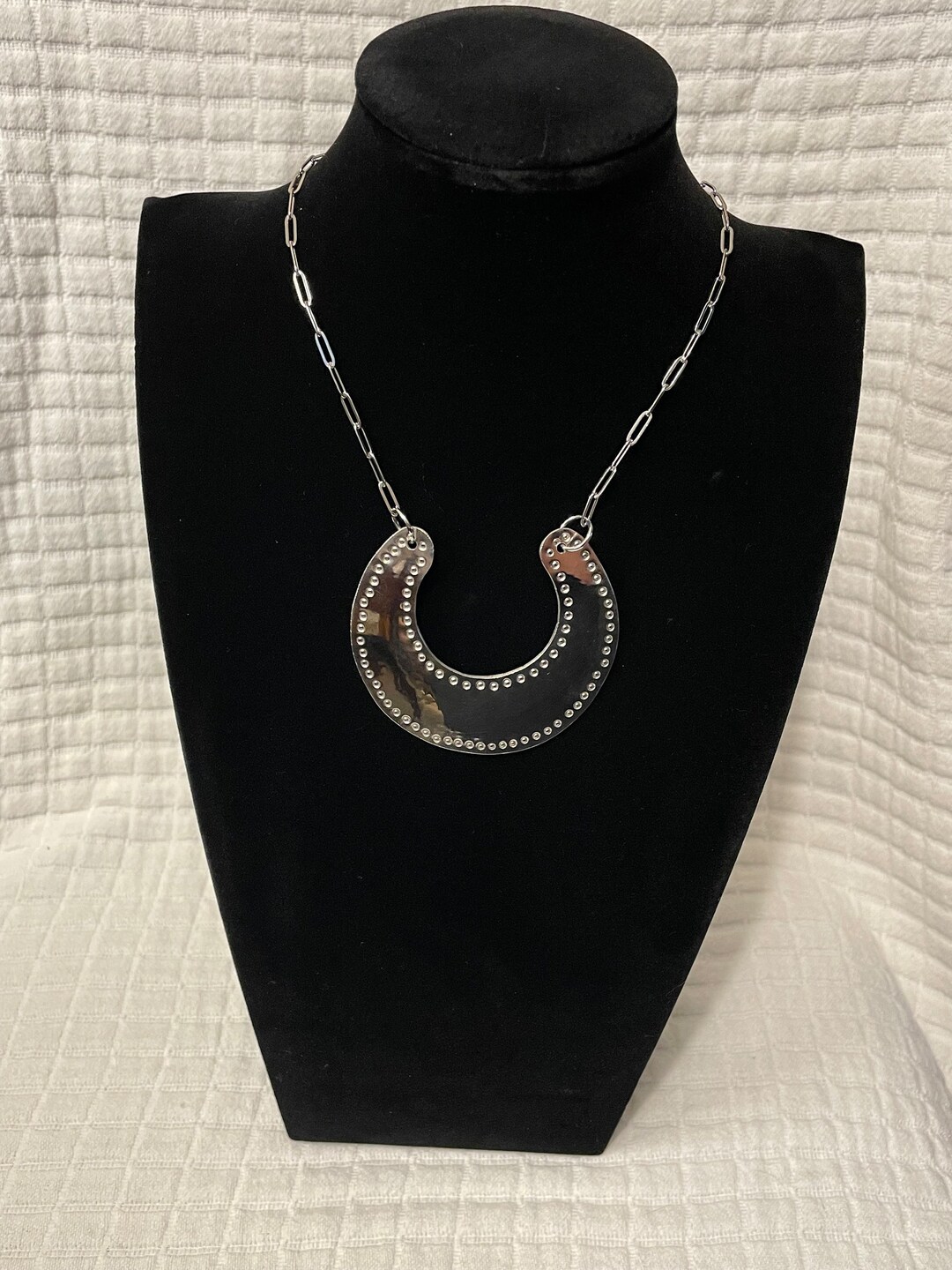 Hammered Nickel Silver Gorget - Etsy