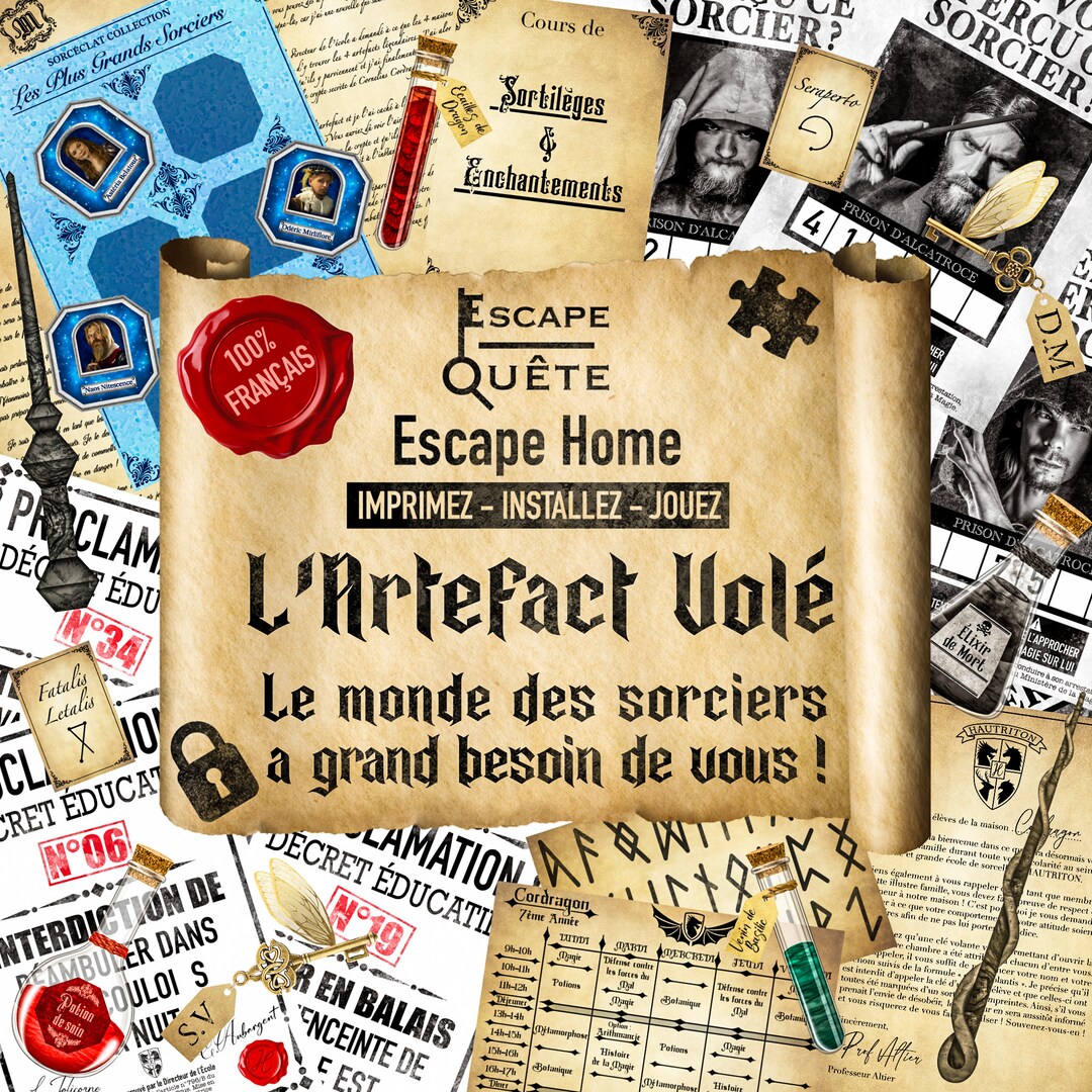 Escape Game 14 in French Inspired by the Famous Wizarding World to ...