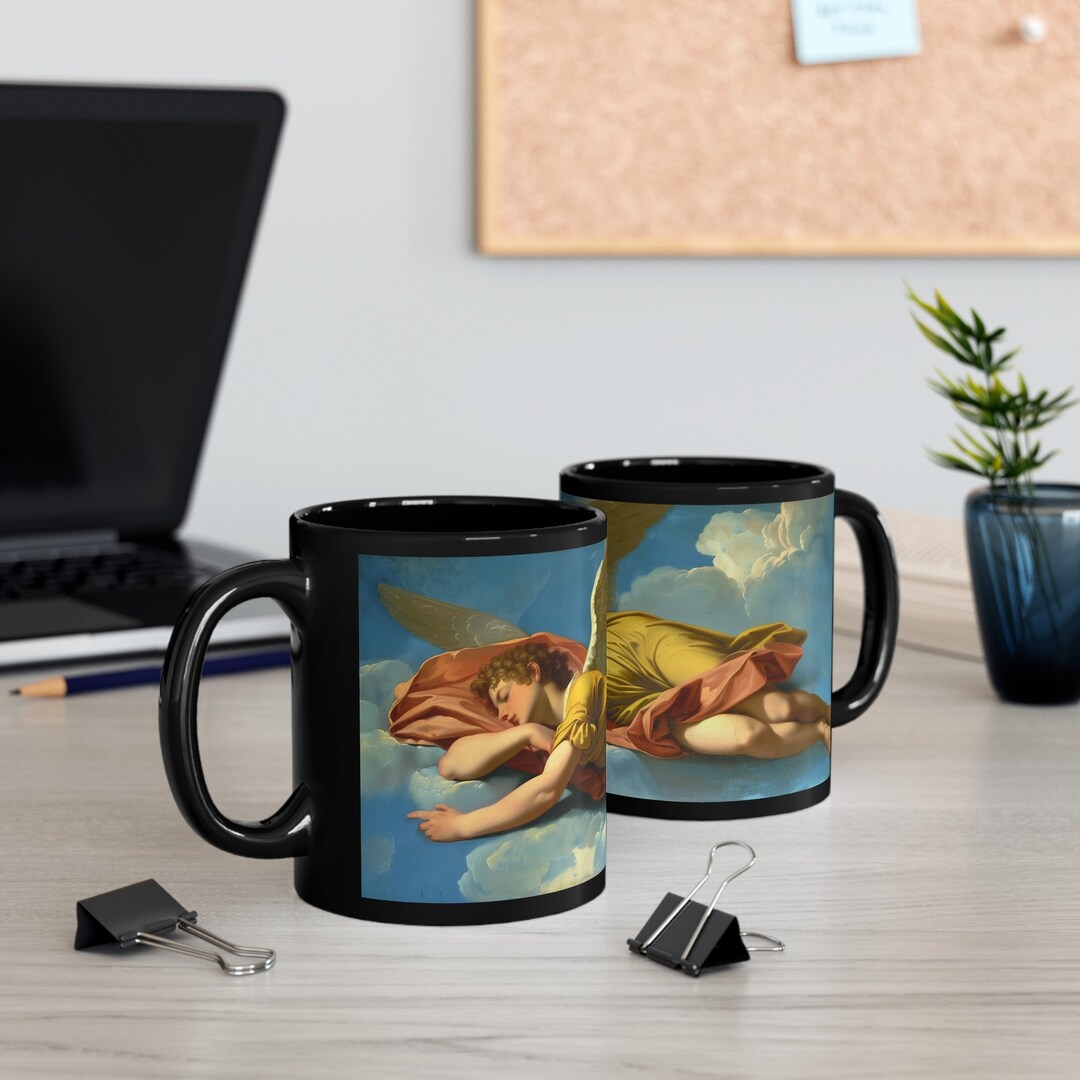 Classic Angel Mug, Renaissance Mug, Michelangelo, Unique Coffee Mug ...