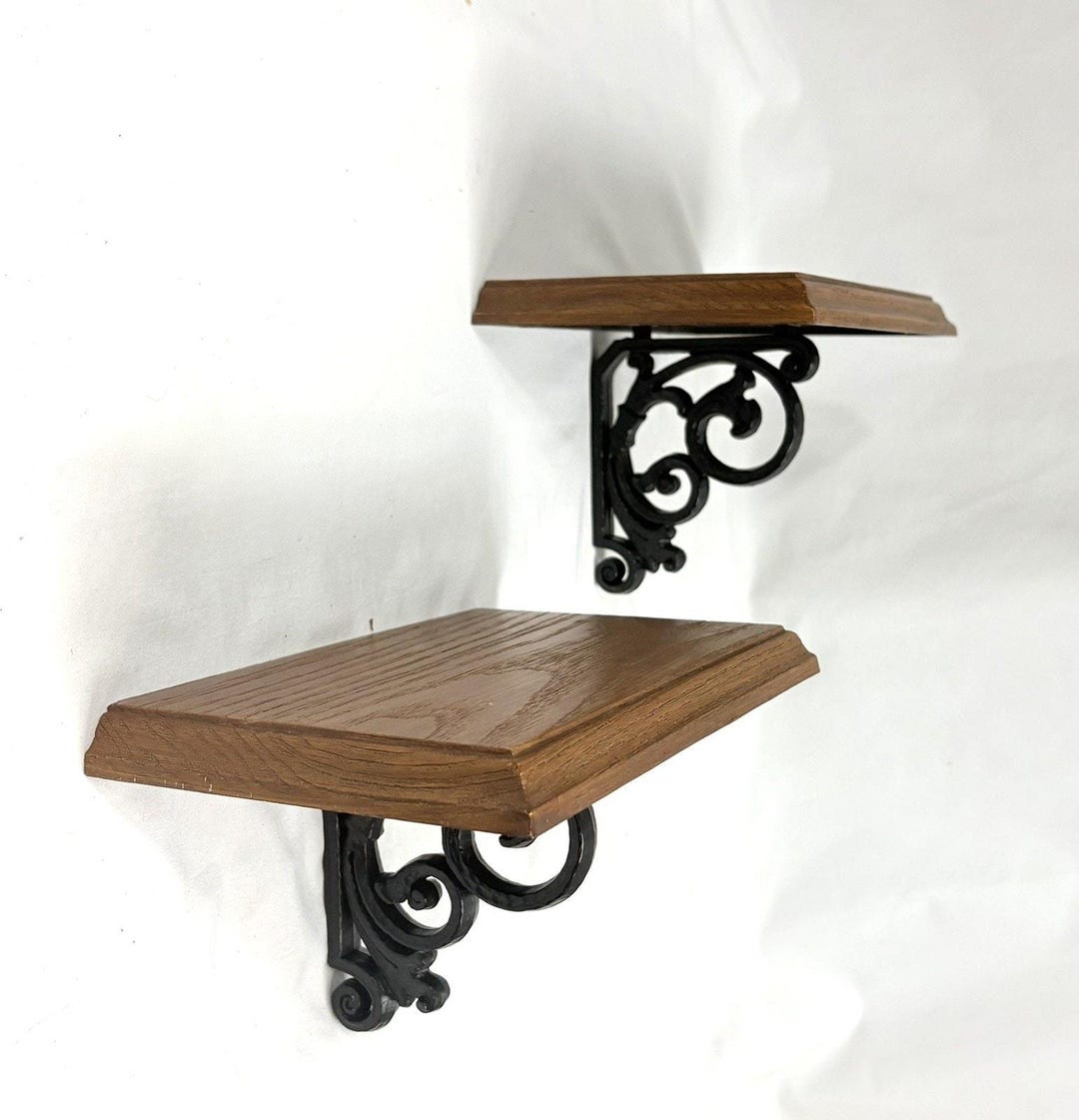 Vintage 1981 Homco Syroco Faux Wood Ornate Pair of Wall Shelves Set ...