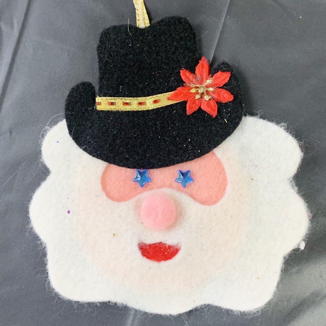 Vtg Mixed Lot of 10 Christmas Ornaments Plastic Canvas Yarn Crocheted ...